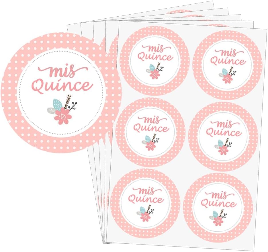Amazon.com: 120 Pcs Mis Quince Anos,1.5 Inch Quinceanera Party Favor ...