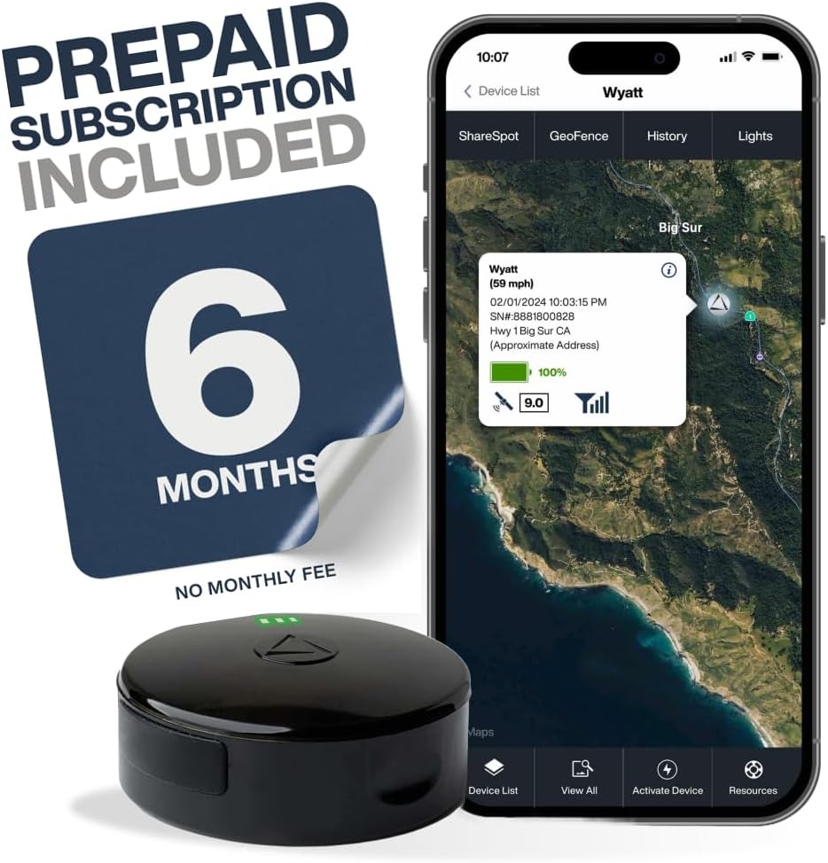 Amazon.com: Tracki GPS Tracker for Vehicles No Monthly fee, USA Made ...