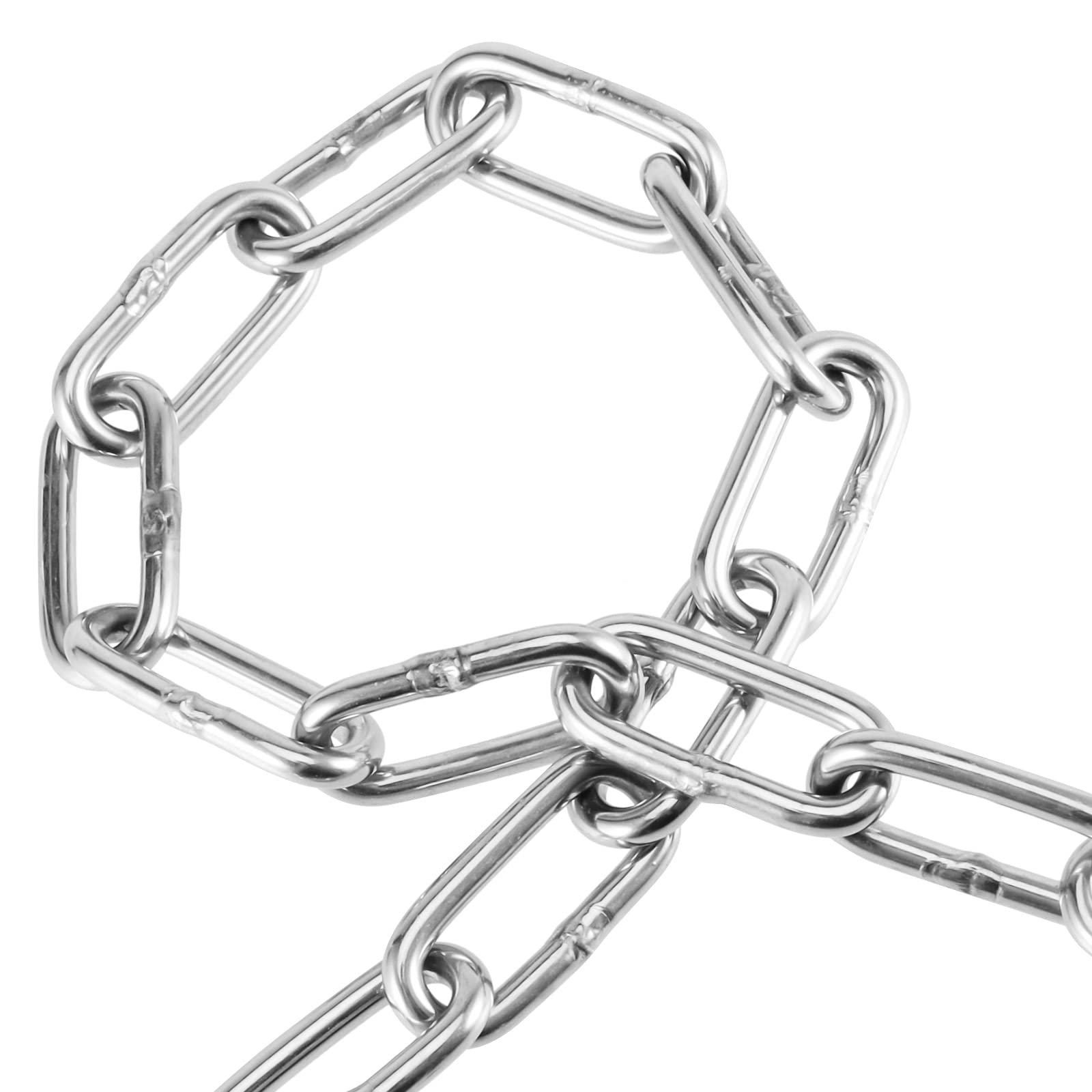 Snapklik.com : 16.5 Feet 4mm Stainless Steel Chain, Heavy Duty Metal ...
