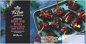 Morrisons The Best Bourbon BBQ Boneless Beef Rib Bites, 365g : Amazon ...