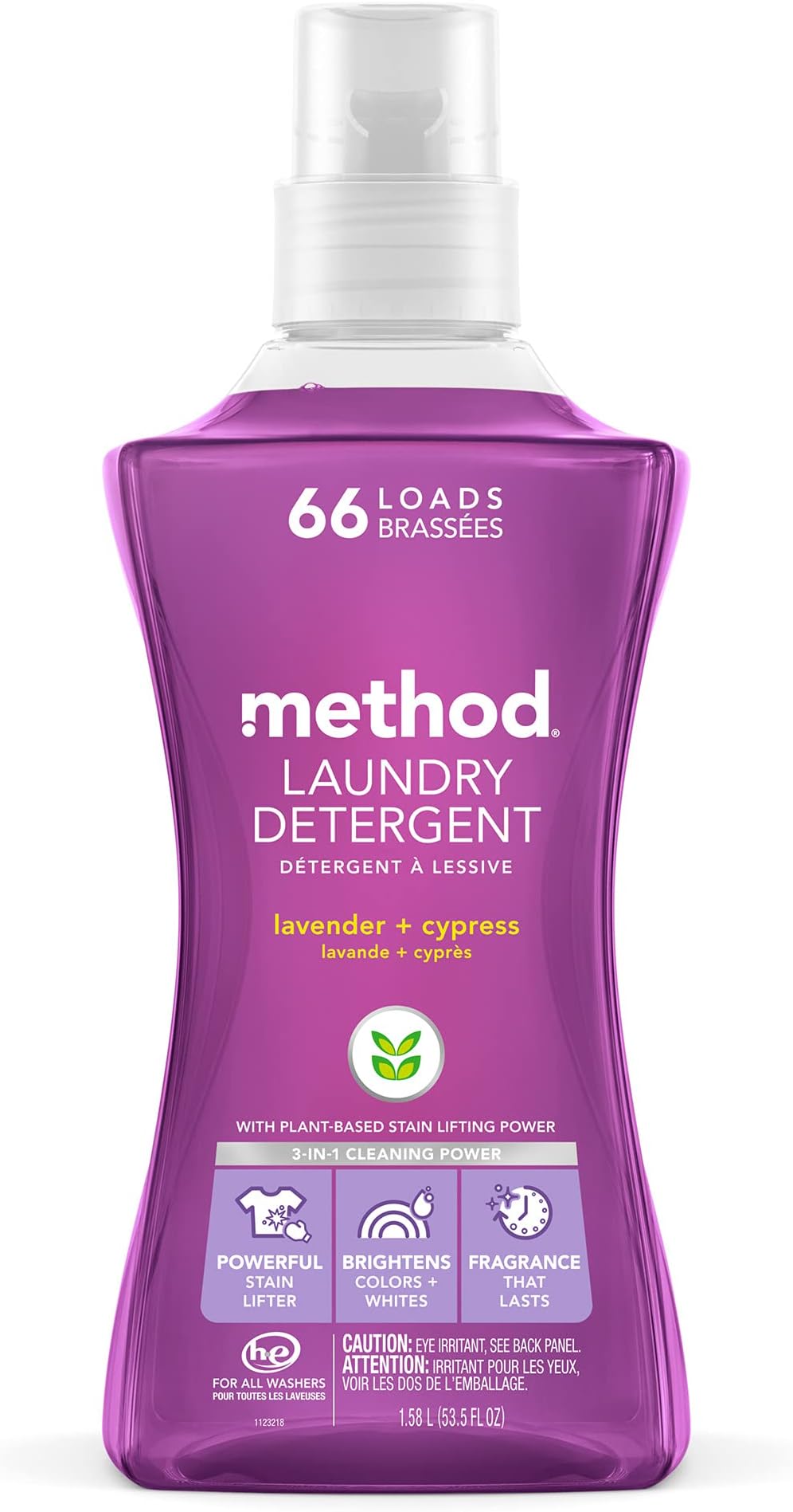 Amazon.com: Method Liquid Laundry Detergent, Fragrance Free + Clear, 66 ...