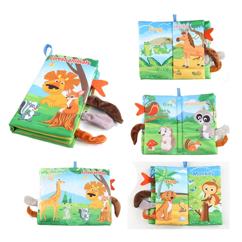 Amazon.com: Baby Books 0-6 Months, Infant Tummy Time Toys High Contrast ...