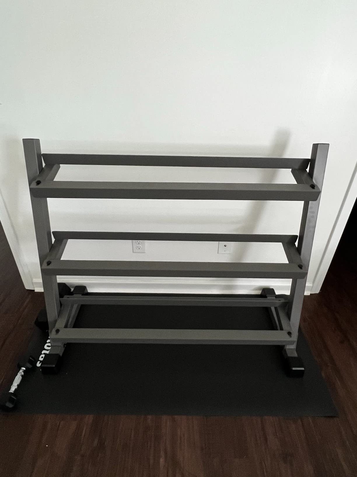 $36/mo - Finance XMark Hex Dumbbell Set 5 lb to 50 lbs and Storage Rack ...