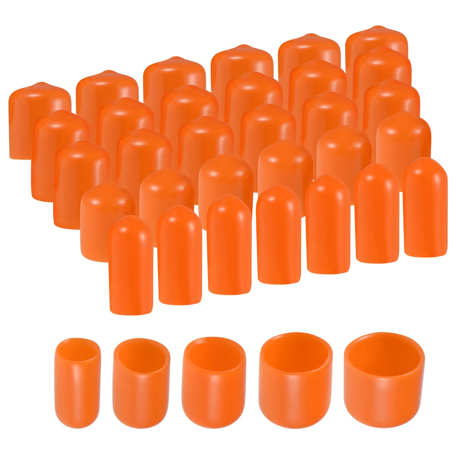 Amazon.com: uxcell 25pcs Round Rubber End Caps Protective Caps 1/4" 3/8 ...