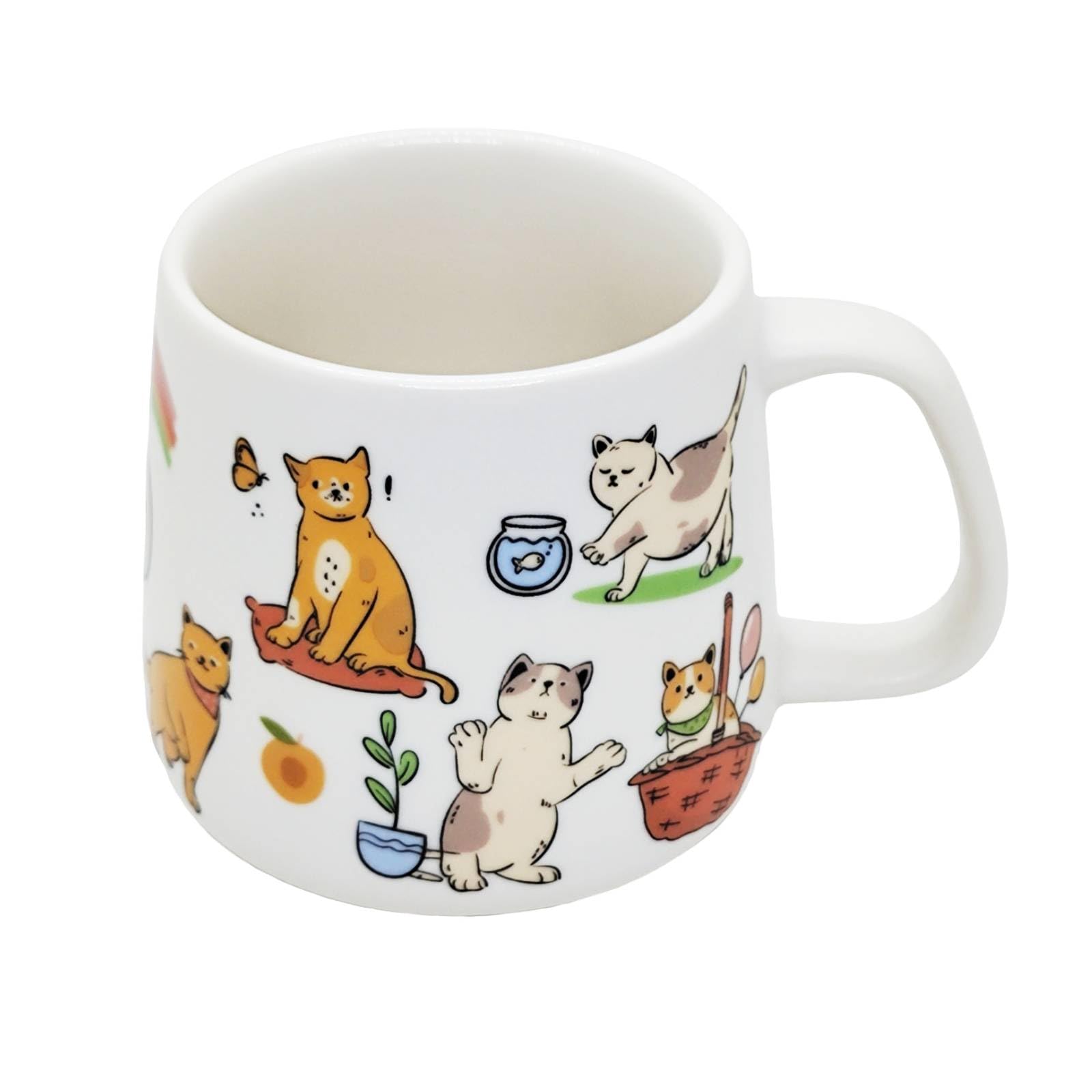 Amazon.com: Lipitaley Cat Mug, Cute Ceramic Coffee Mug, Stoneware Cat ...