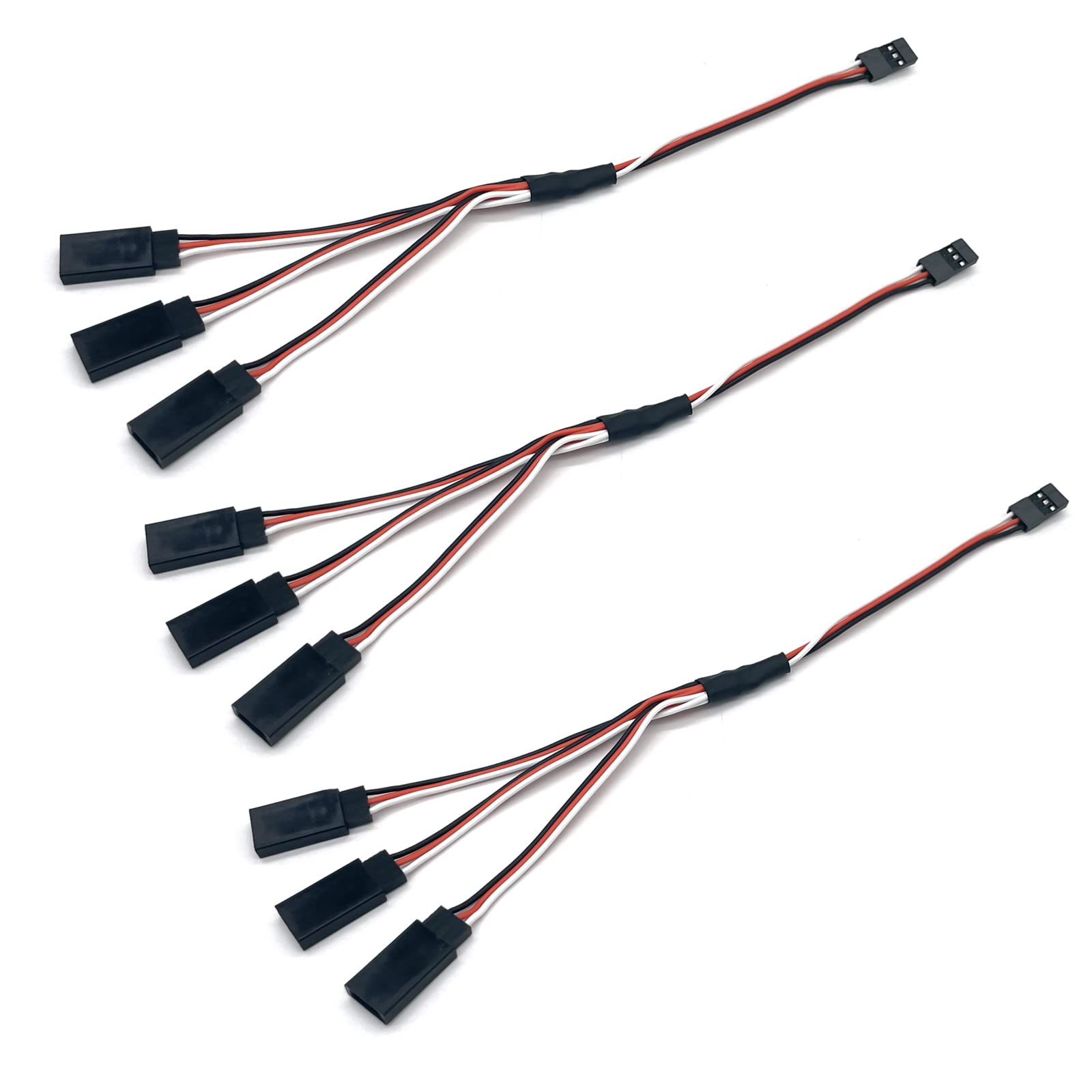 Snapklik.com : 5pcs JR Y Connector Servo Extension Cable 3 Pin JR Plug ...