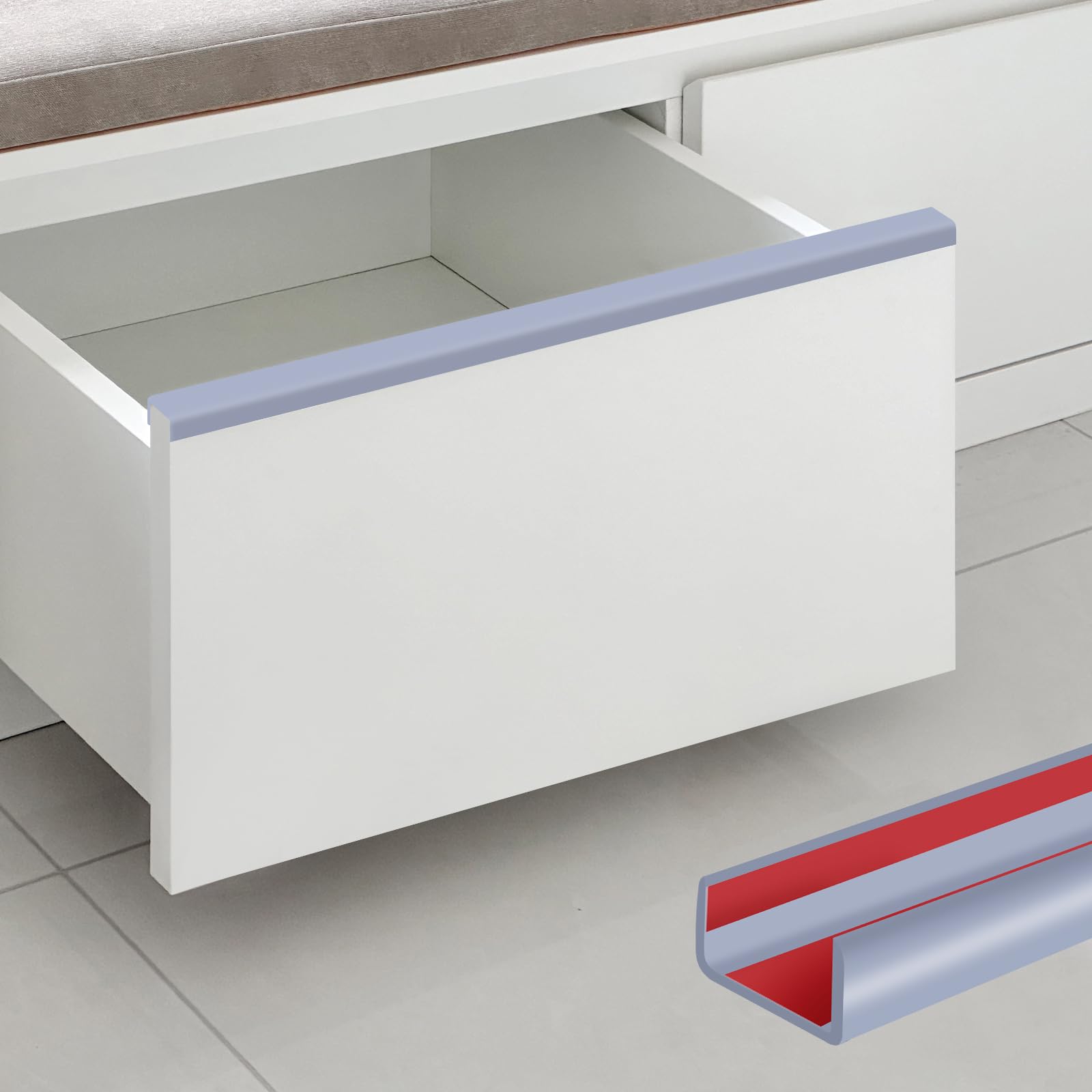 Amazon.com : Cabinet Edge Protectors, 3/4" Self Adhesive Flexible ...