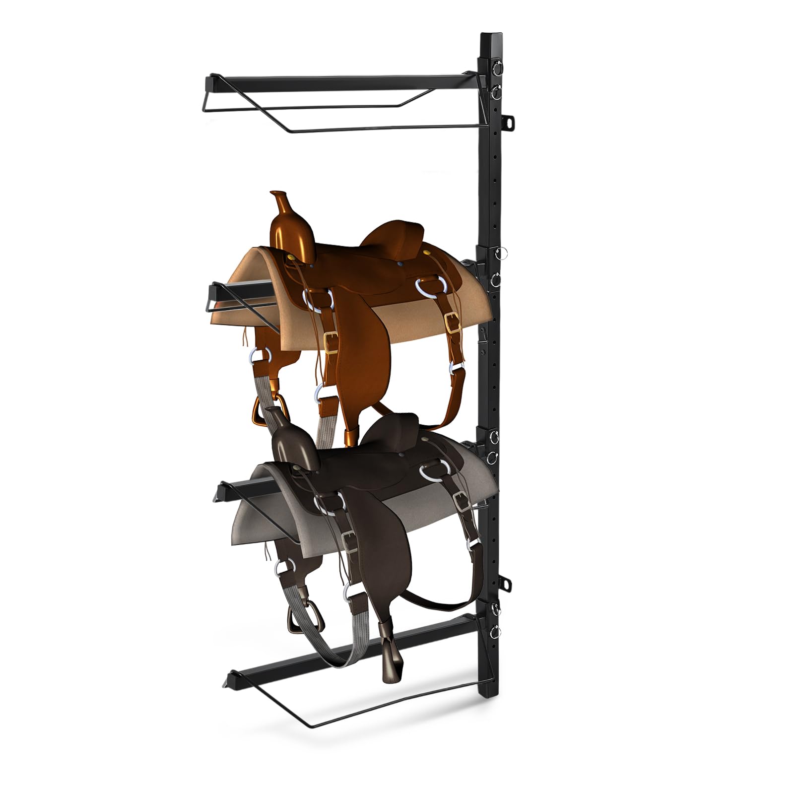 Snapklik.com : Paterr 4 Tier Saddle Rack Wall Mount Horse Saddle ...