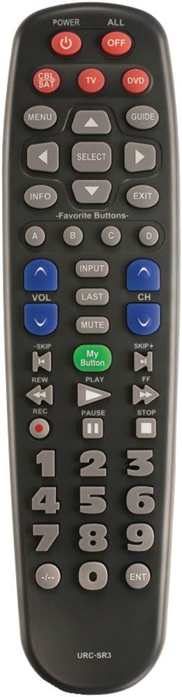 Amazon.com: URC SR3 Big Button Universal Remote Control with Easy-to ...