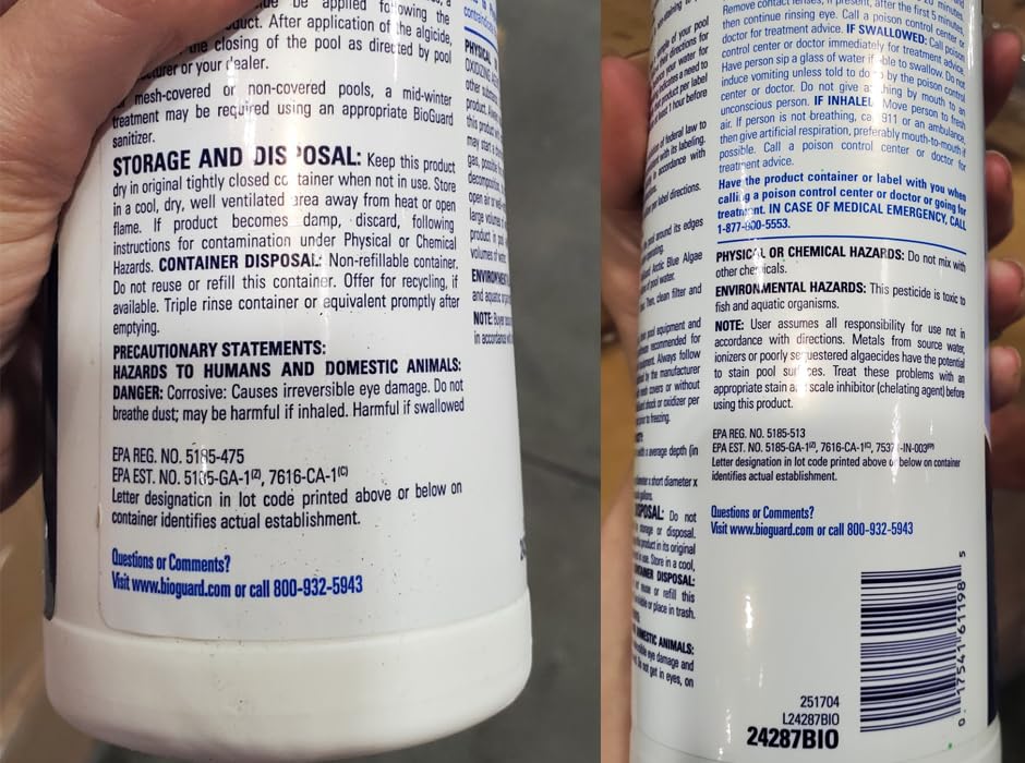 Snapklik.com : BioGuard Arctic Blue Swimming Pool Winterizing Chemical ...