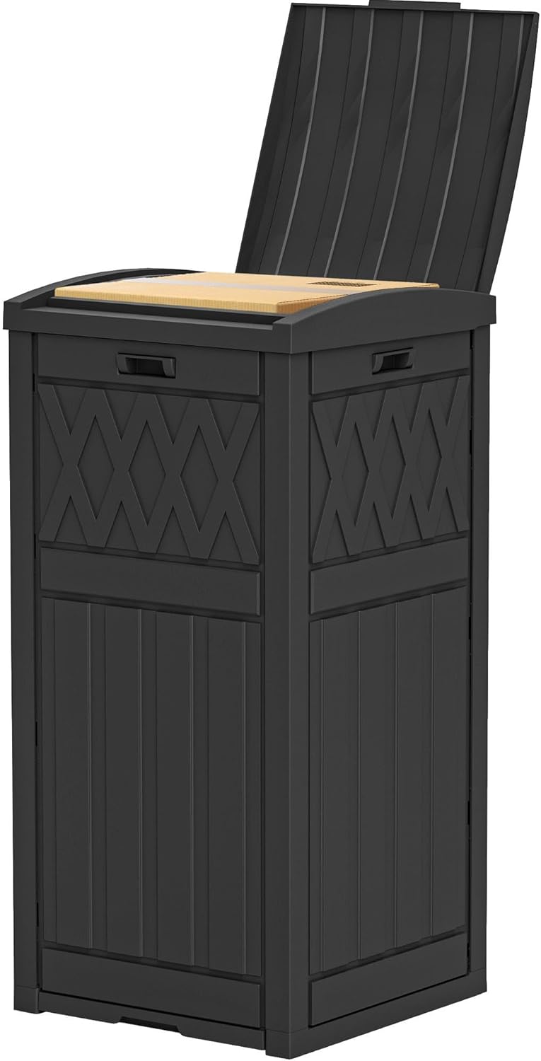 Amazon.com: YITAHOME 33 Gallon Outdoor Storage Box, Vertical Outdoor ...