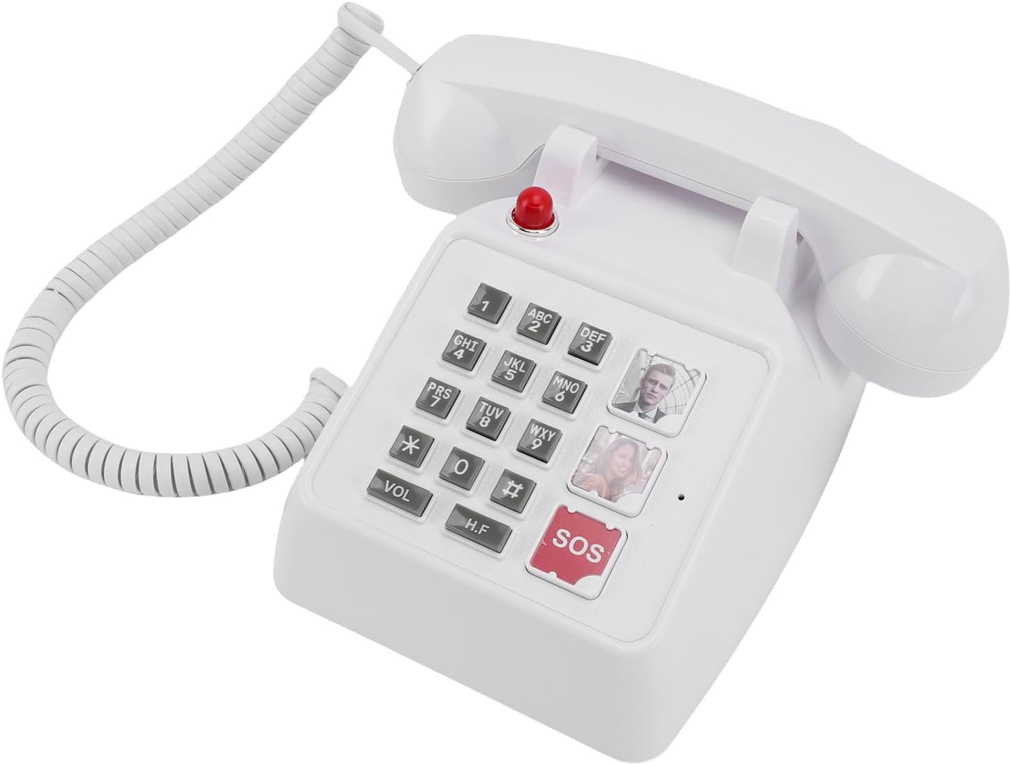 Gugxiom Big Buttons Corded Landline Telephone, Large Key Wired Phone ...