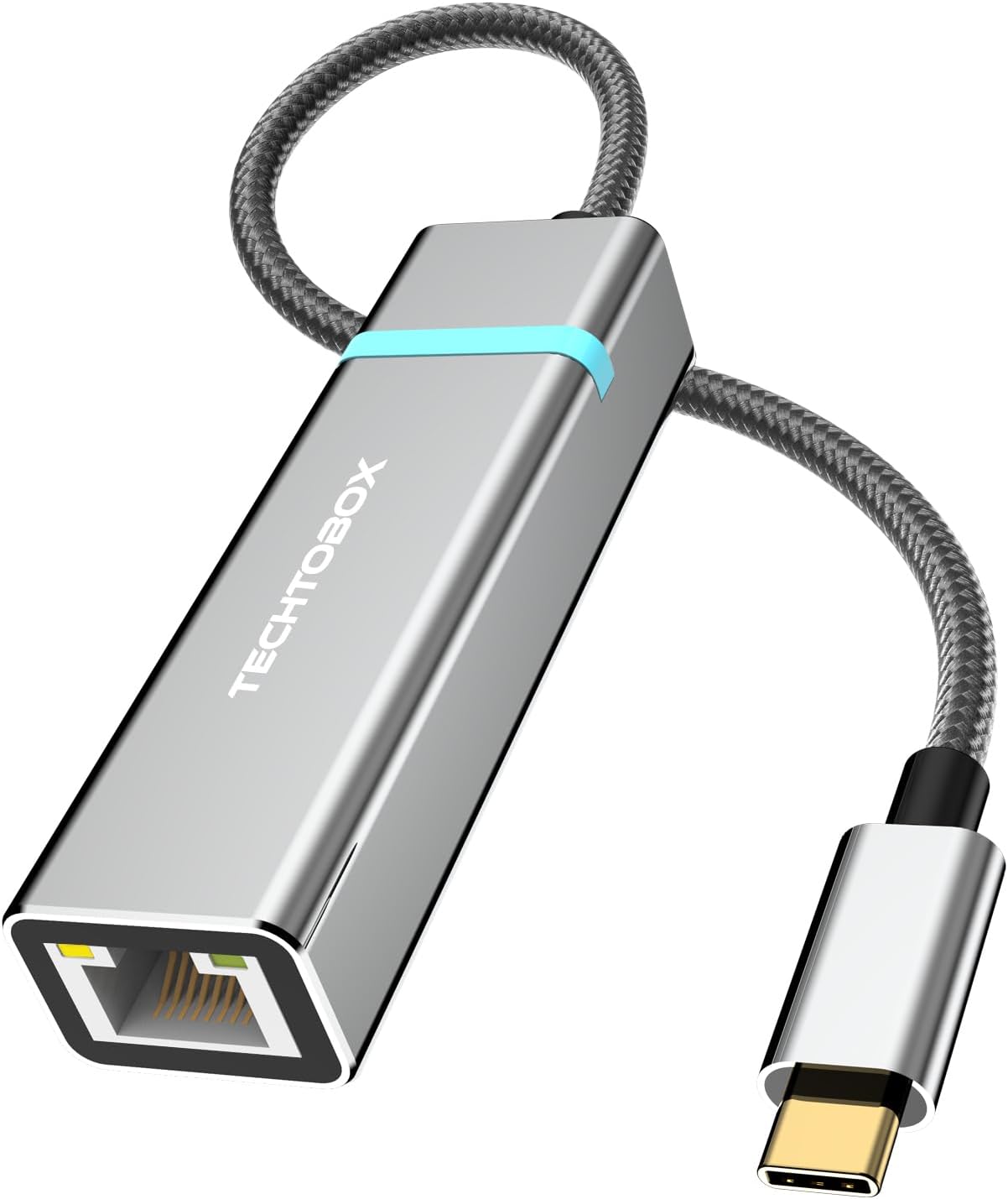 Amazon.com: TECHTOBOX USB C to Ethernet Adapter 2.5 Gbps,High-Speed ...