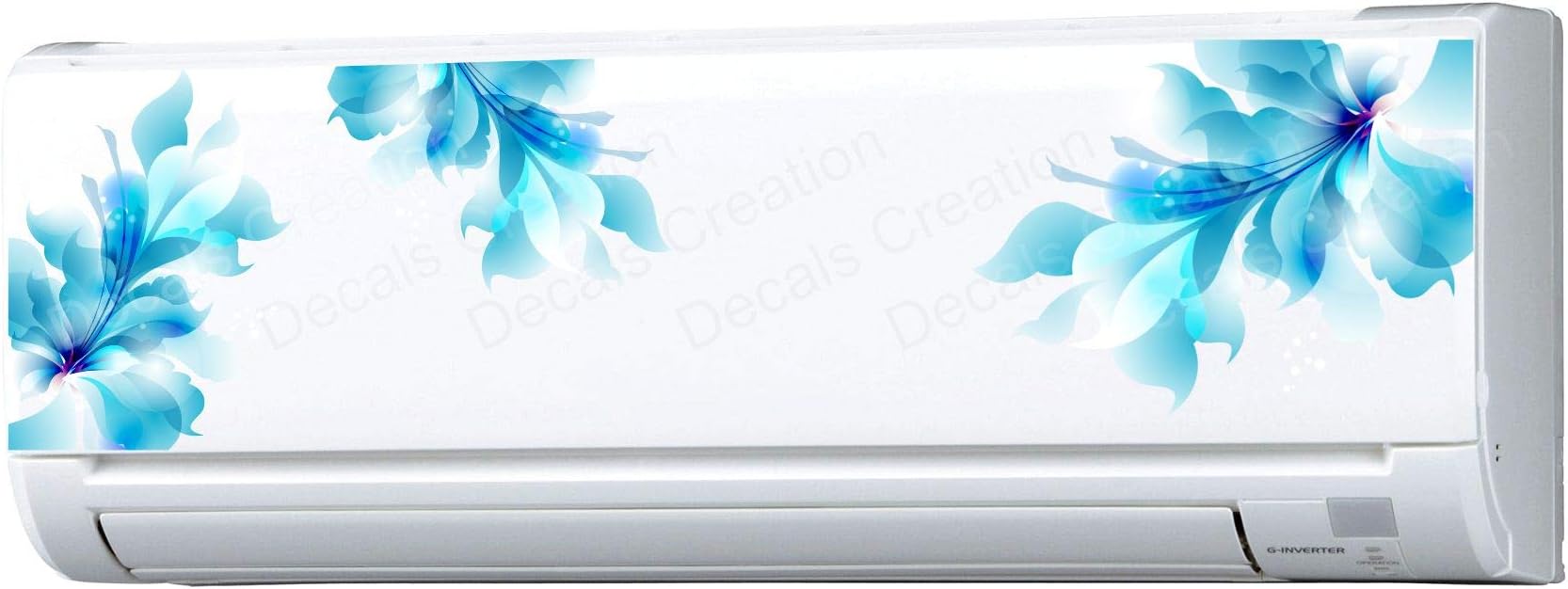 Buy Wall Attraction Pink Flower AC Sticker for Home air Conditioner Art ...