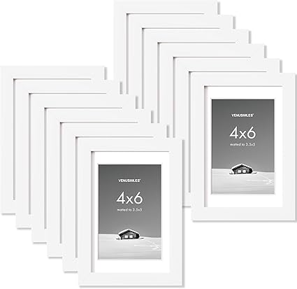 Amazon.com - Venusmiles 4x6 inch Picture Frame, 4x6 Photo Frames with 3 ...