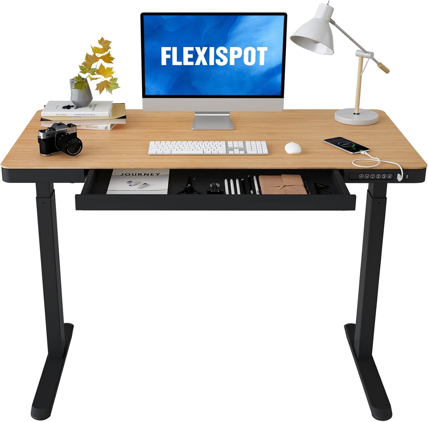 Amazon.com: FLEXISPOT Electric Standing Desk with Drawer Storage ...