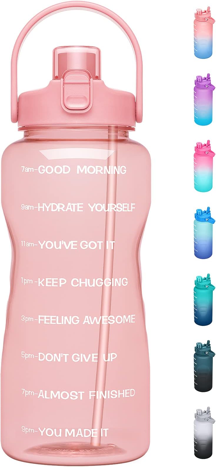 Amazon.com: Biddlebee 32oz. Hydration Tracker Water Bottles with Times ...