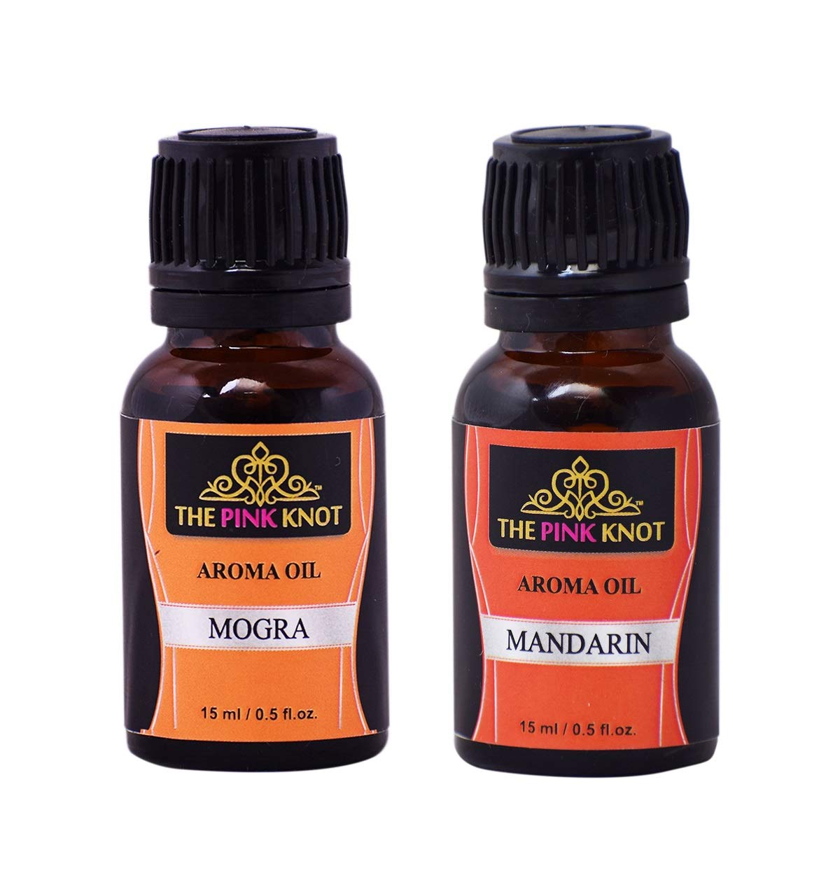 The Pink Knot Mogra & Mandarin set of two aromatic fragrant diffuser ...