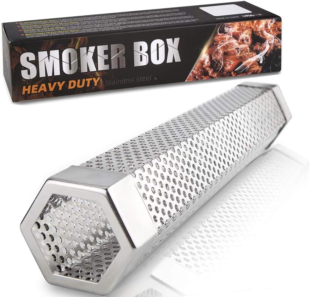 Pellet Smoker Tube,Popvip 12 inches Portable Stainless Steel Billowing ...