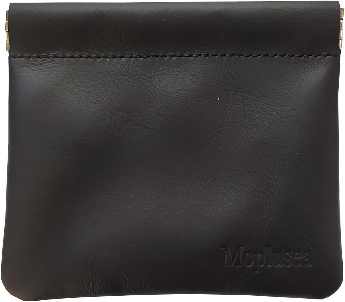 Amazon.com: Moplusea Genuine Leather Small Coin Purse Wallet With ...