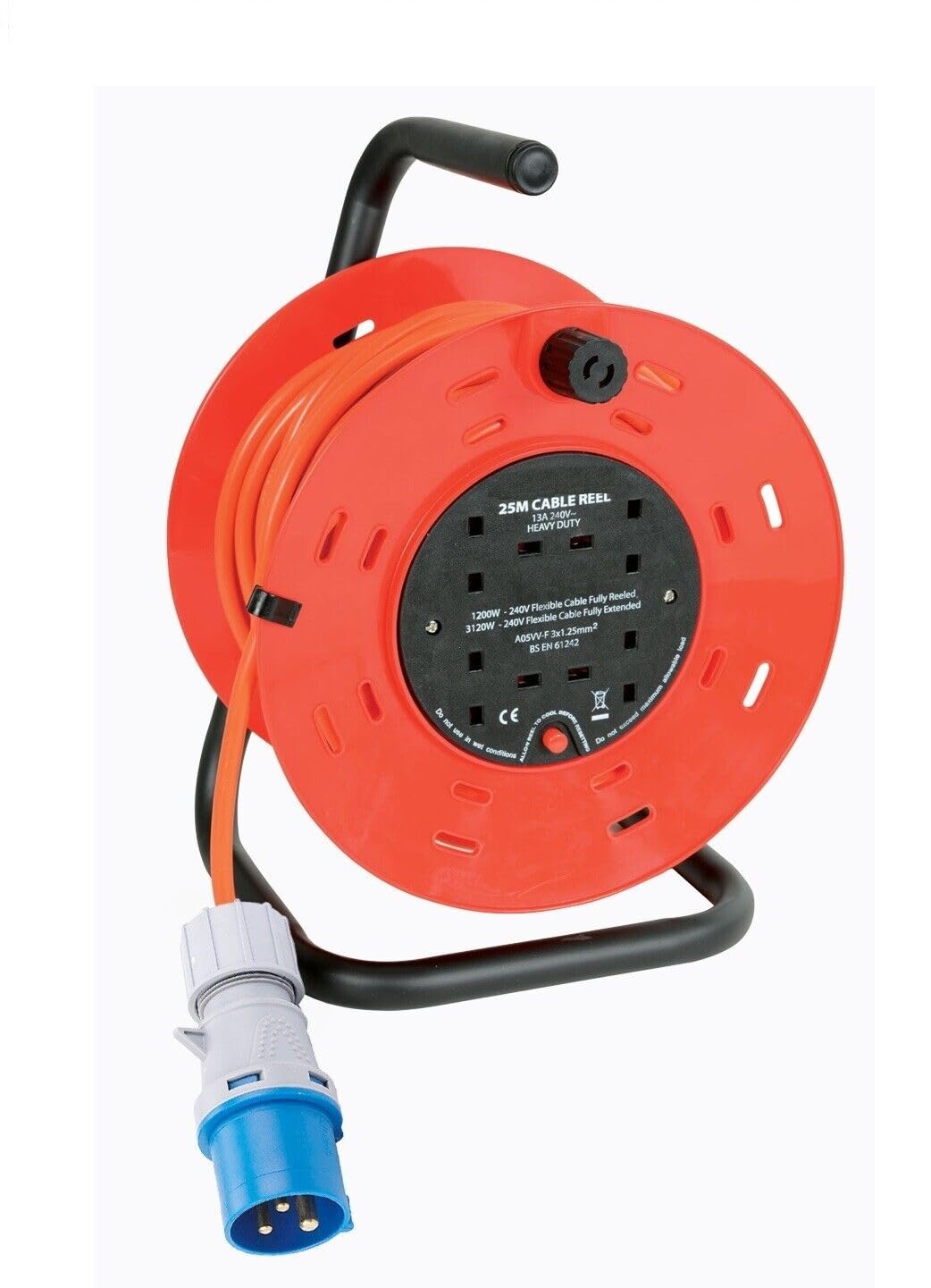 K M Electronics 16A Plug to 4 13A SOCKETS Camping Caravan Tent Mains ...