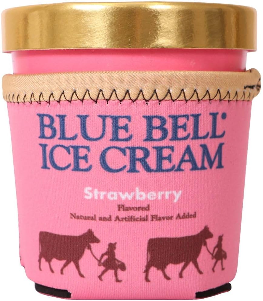 Amazon.com: Blue Bell Ice Cream Pint Koolie | Neoprene Sleeve | Pint ...