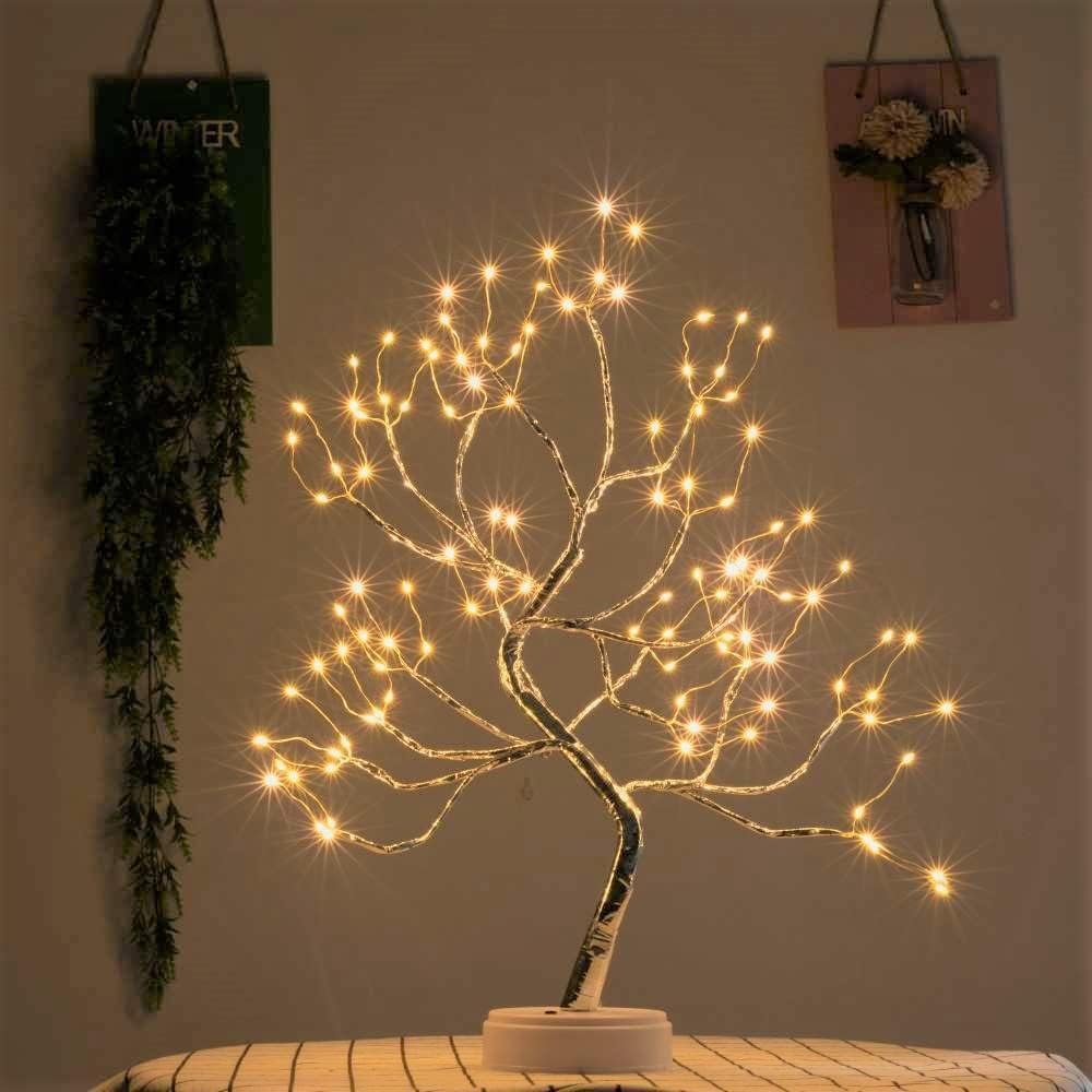 Amazon.com: Mycznsyard LED Fairy Tree Light Silver Branch Artificial ...