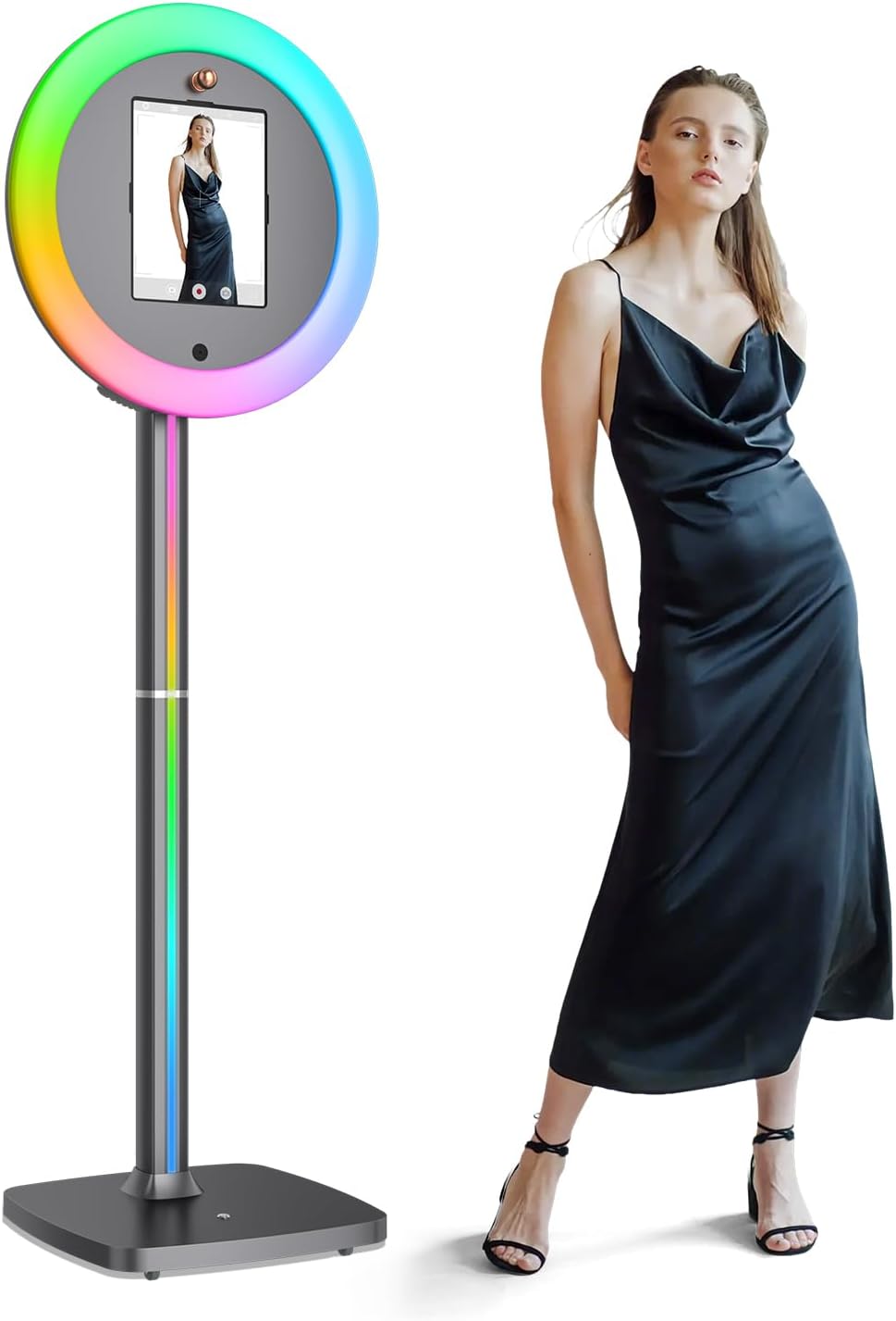 Portable Photo Booth for 10.2/10.9/12.9", Photo Booth Machine with RGB ...