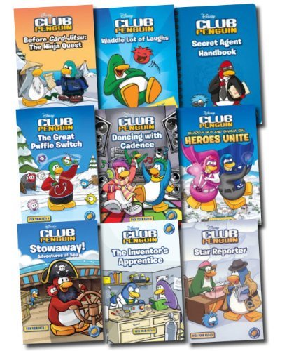 Disney Club Penguin Collection 9 Books Set (Stowaway! Adventures at Sea ...