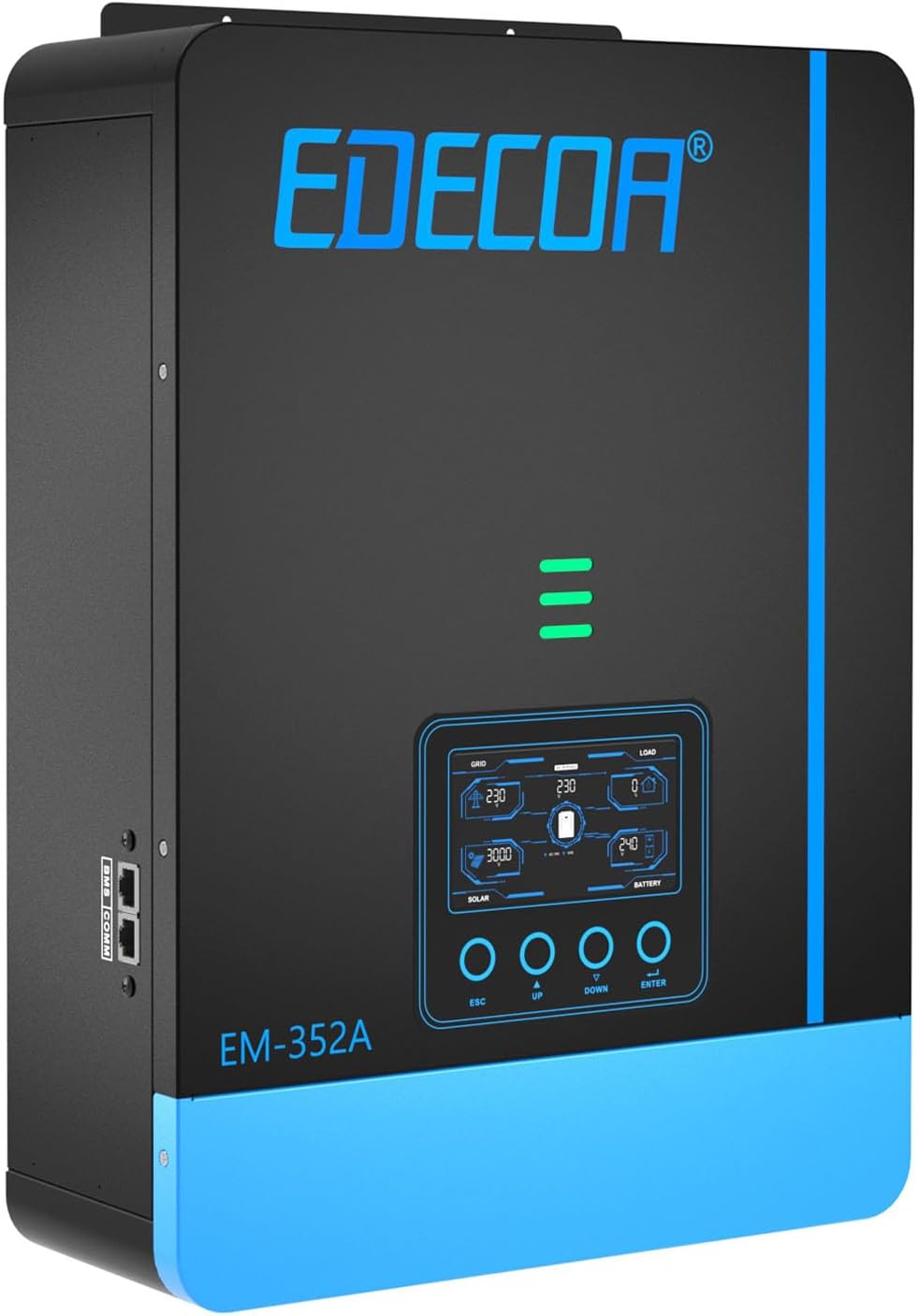 EDECOA 3800W Solar Power Inverter 24V DC to 240V 230V AC Hybrid All-in ...