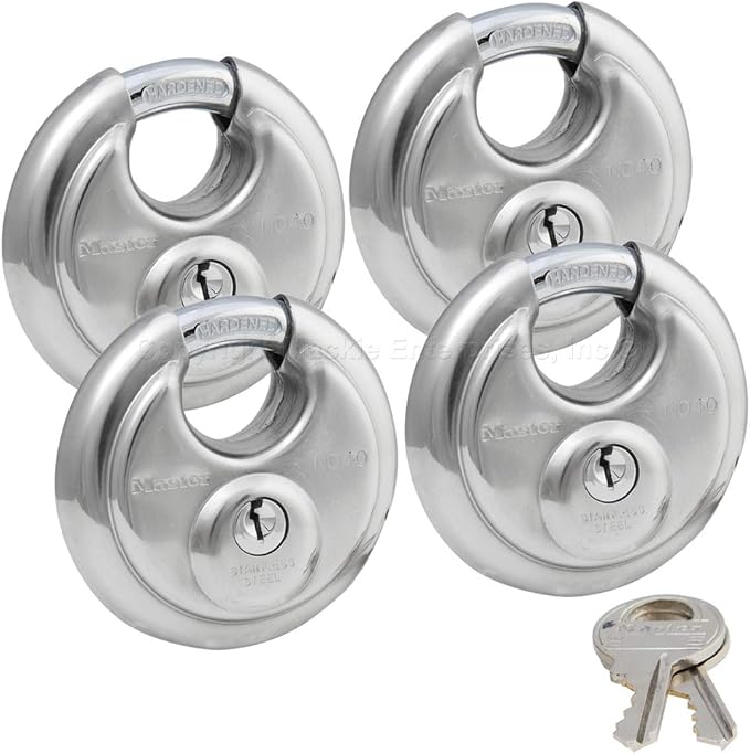 Master Lock - (4) Keyed Alike Stainless Steel Trailer and Multi Purpose ...
