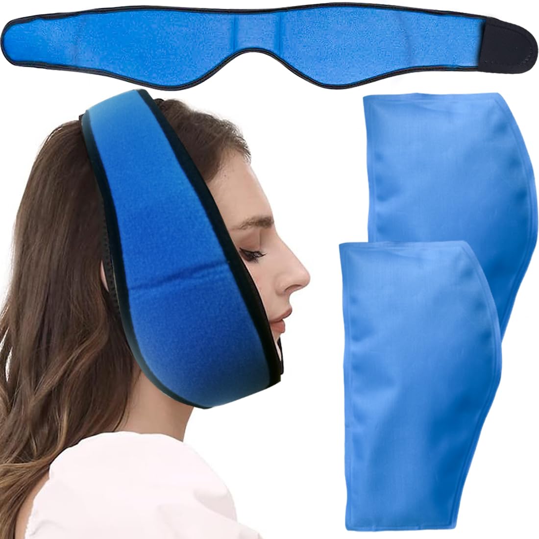 Amazon.com: Face ice Pack,Ice Packs for face After Dental Surgery, 3D ...