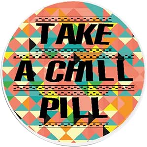 Amazon.com: Take A Chill Pill - 25 Pack Circle Stickers 3" x 3" - 80s ...