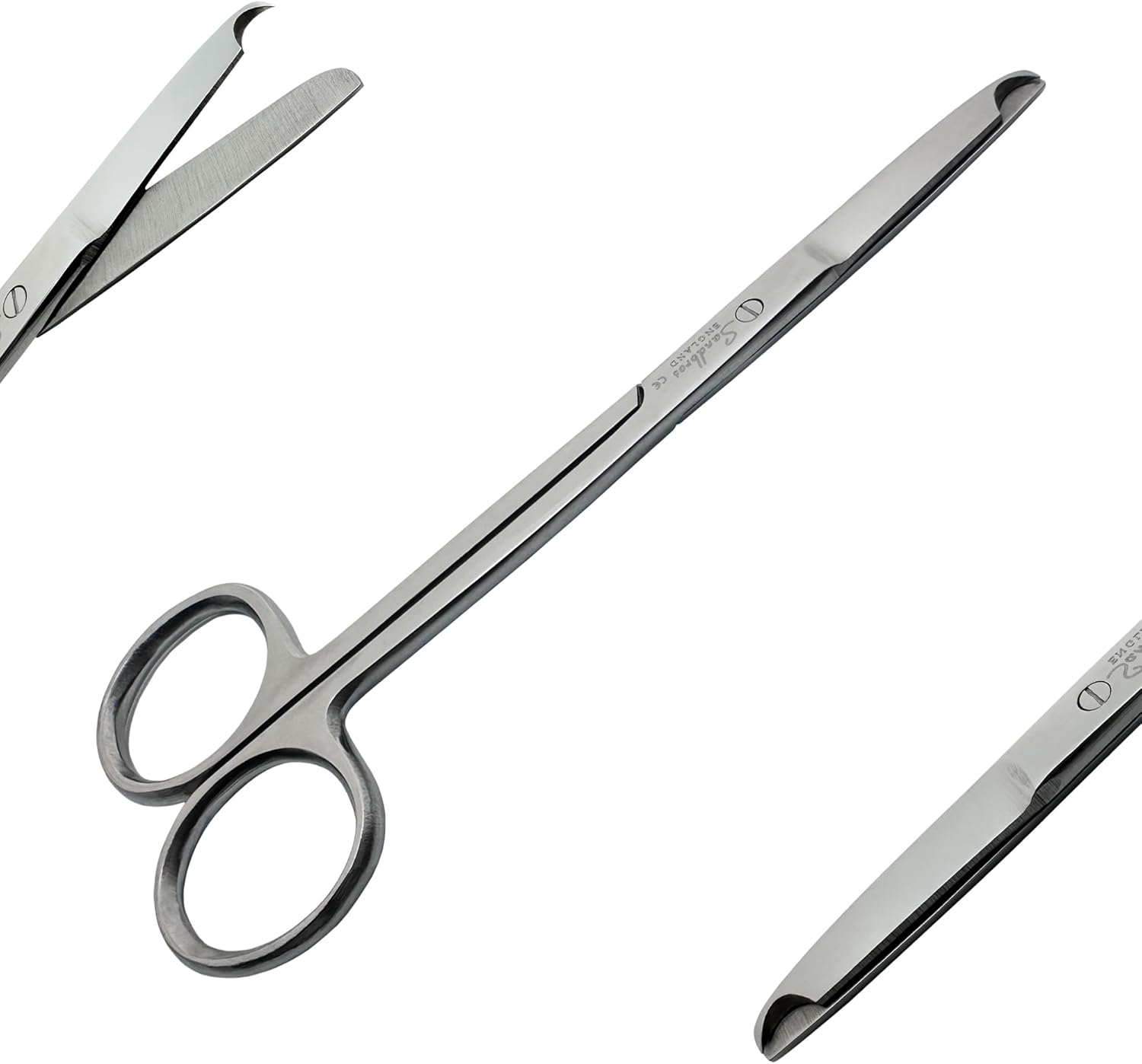 Suture Stitch Scissors 4.5" with Crescent Delicate Hook - Perfect for ...