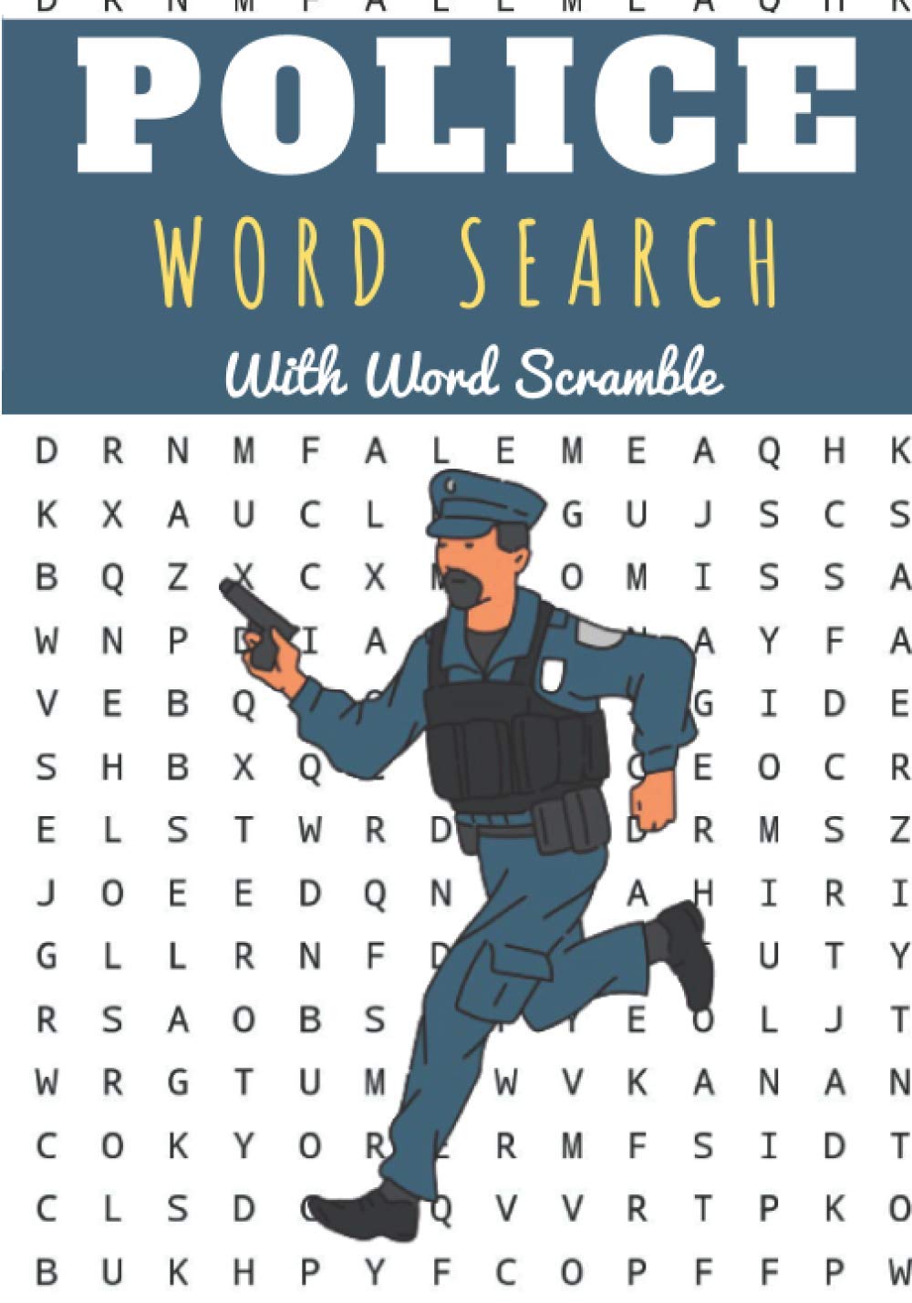 Police Word Search: 60 puzzles | Challenging Puzzle Book For Adults ...