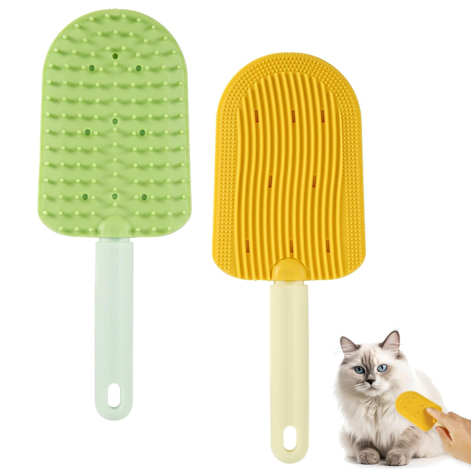 Amazon.com: 2 Pcs Cat Tongue Combs, Cat Hair Brush Cat Tongue Licking ...