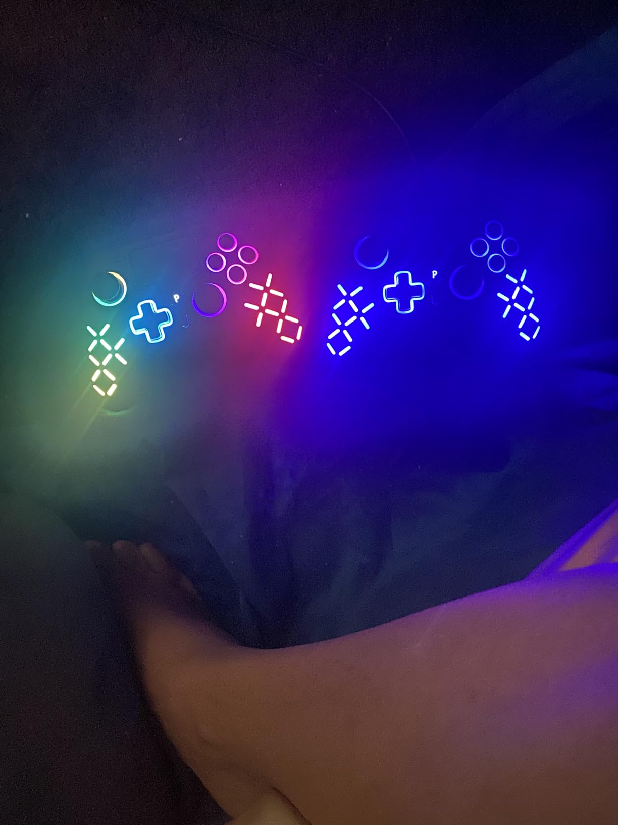 Amazon.com: Gamrombo LED Wireless Controller for PS5/PS5 Pro/PS5 Slim ...