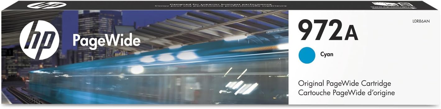 HP 972A Cyan Original PageWide Ink Cartridge (L0R86AN) : Amazon.ca ...