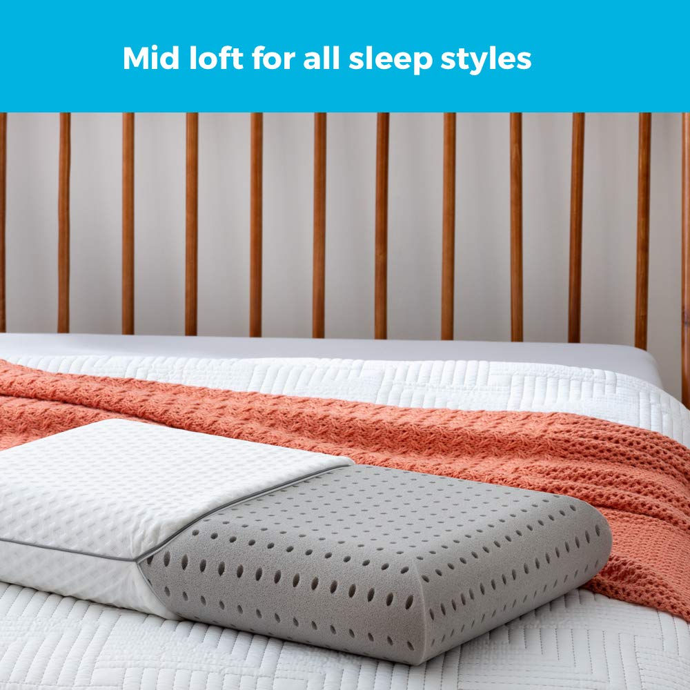 LINENSPA Pillow – Ventilated Charcoal Pillows Standard size – Memory ...