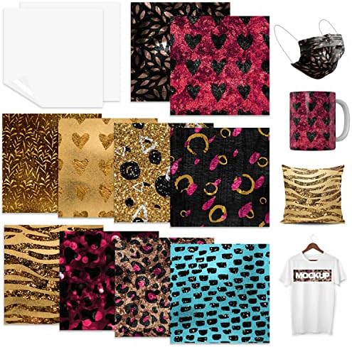 Amazon.com: Leopard Infusible Transfer Ink Sheets 10 Pieces and 2pcs ...