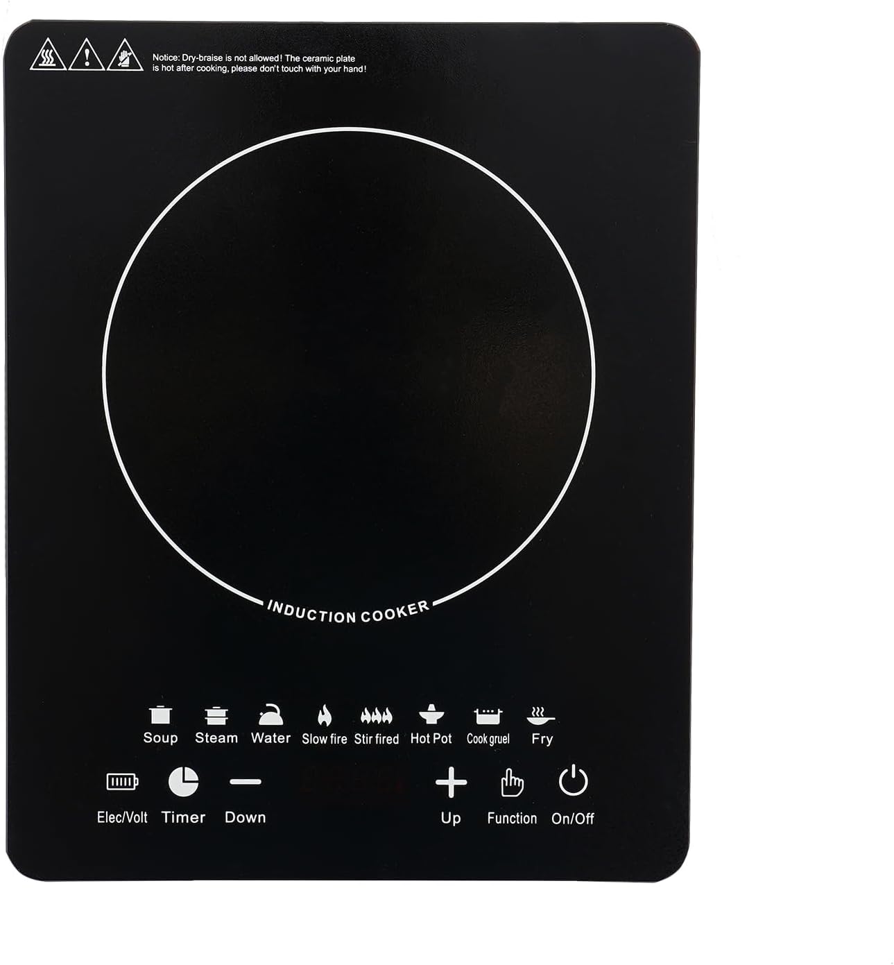 Amazon.com: HZOPUTLH Electric Induction Cooktop, 8 Gears Power Levels ...
