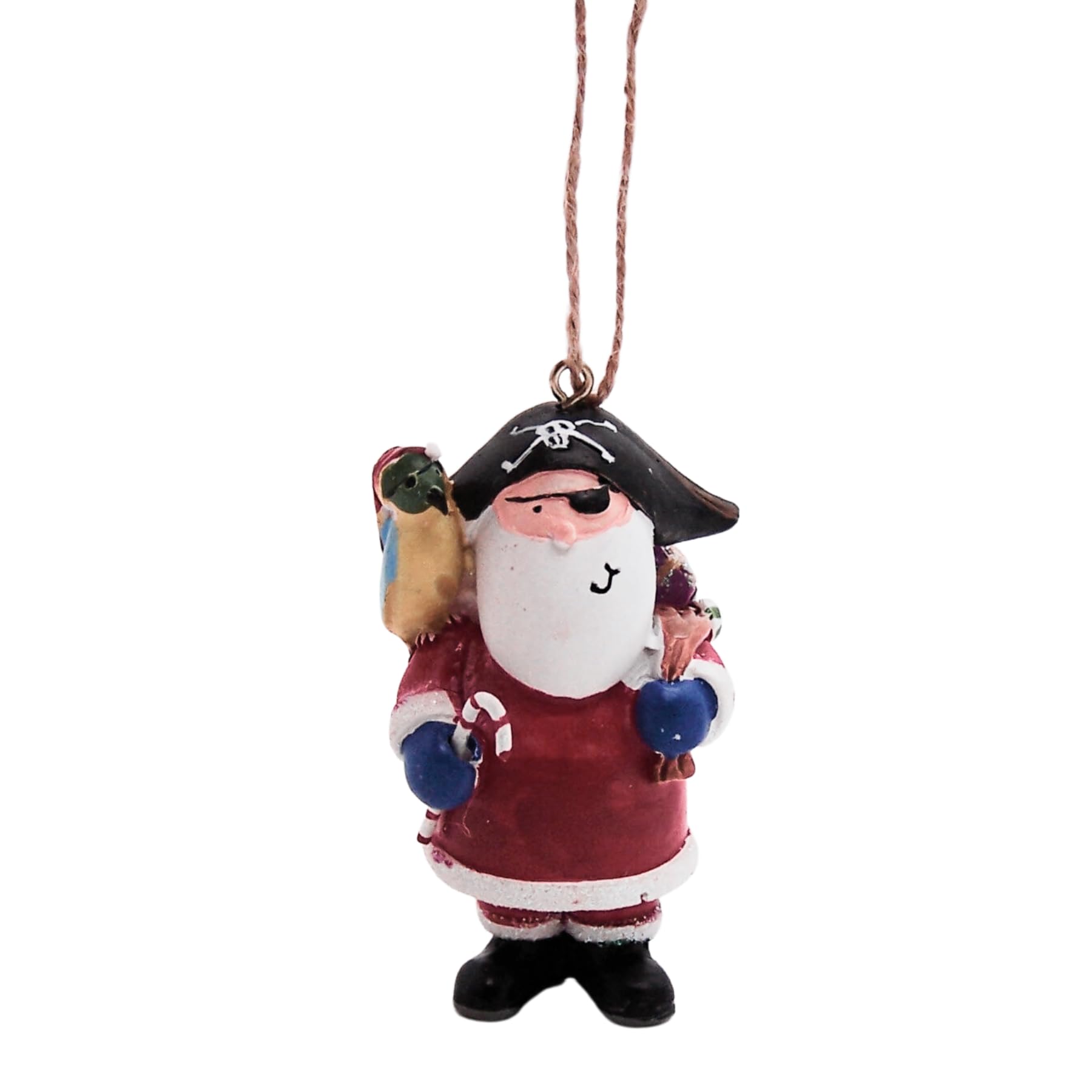Amazon.com: Pirate Santa with a Parrot and Gifts Ornament, Hanging ...