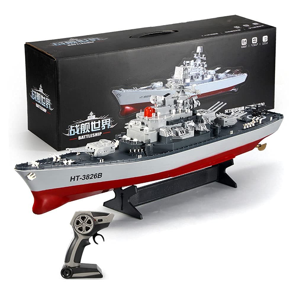 Amazon.com: QAQQVQ Military Battleship 1/250 RC Warship R/C Cruiser ...