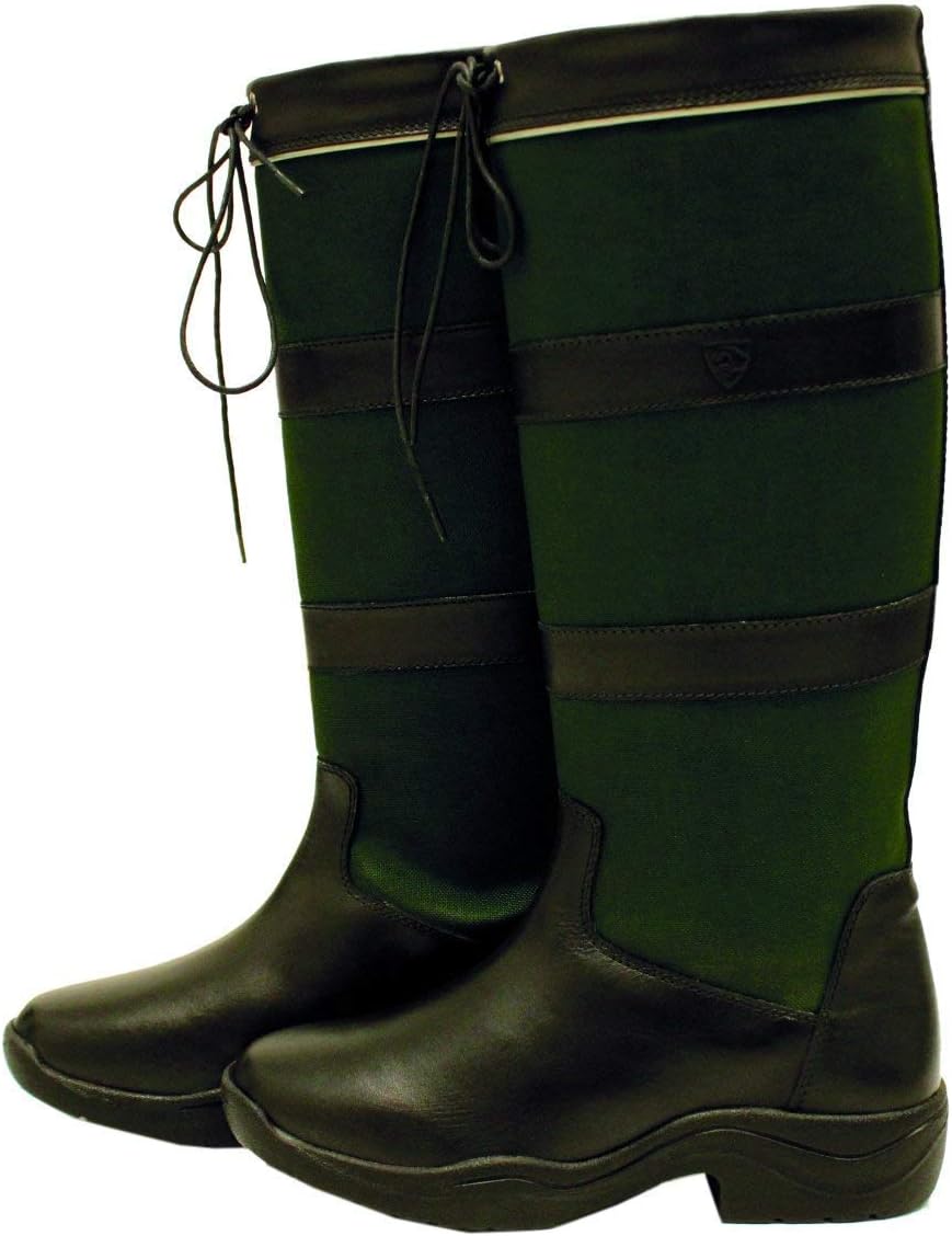 Horseware Rambo Women's Original Pull Up Boot Black/Green 8 | Amazon.com