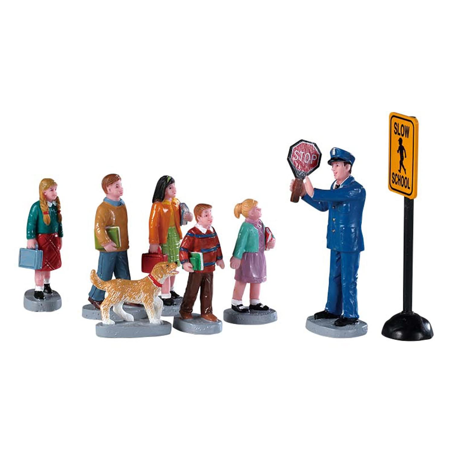 Amazon.com: Lemax The Crossing Guard, Set of 8 : Home & Kitchen