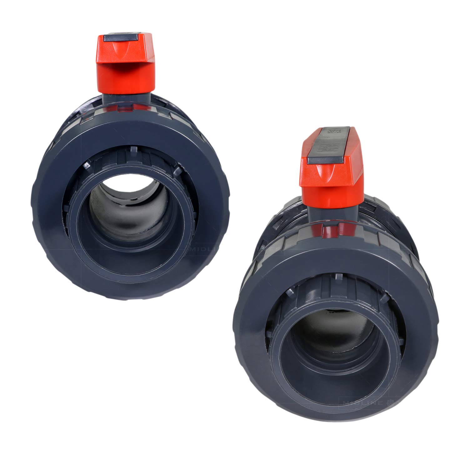 Snapklik.com : Midline Valve Heavy Duty PVC True Union Ball Valve Pink ...