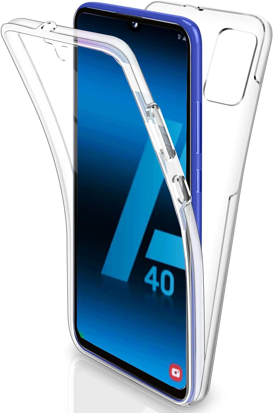 Galaxy A40 Case, Ultra Thin 360 [Front and Back Protection] [Full clear ...