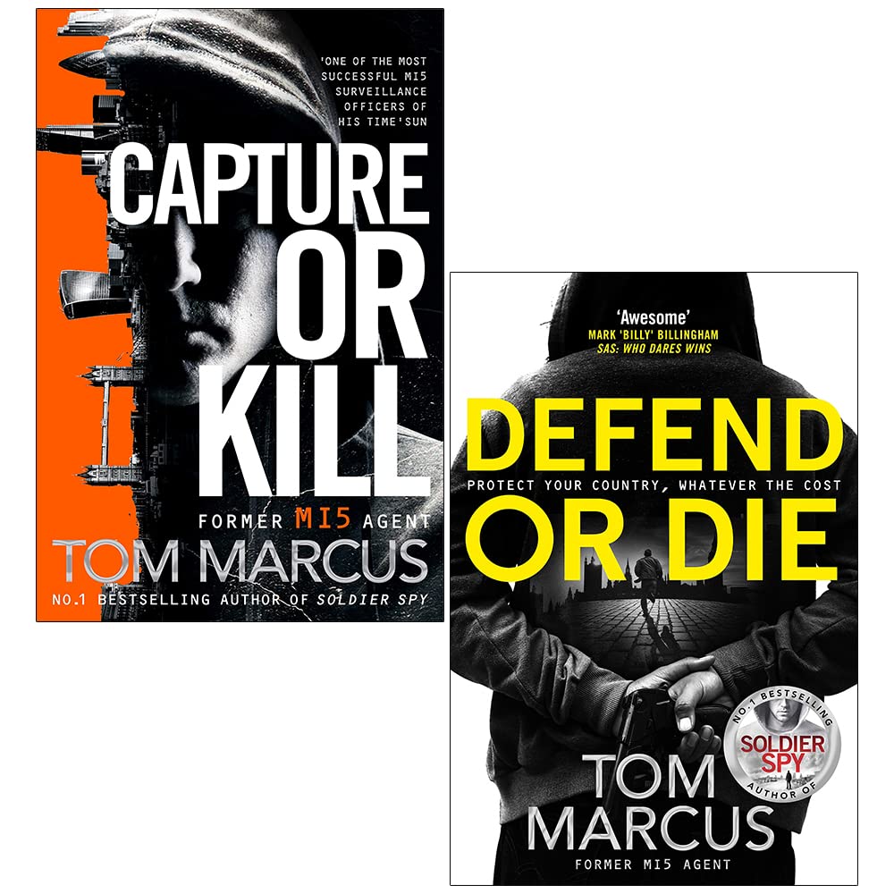 Matt Logan Series 2 Books Collection Set By Tom Marcus (Capture or Kill ...