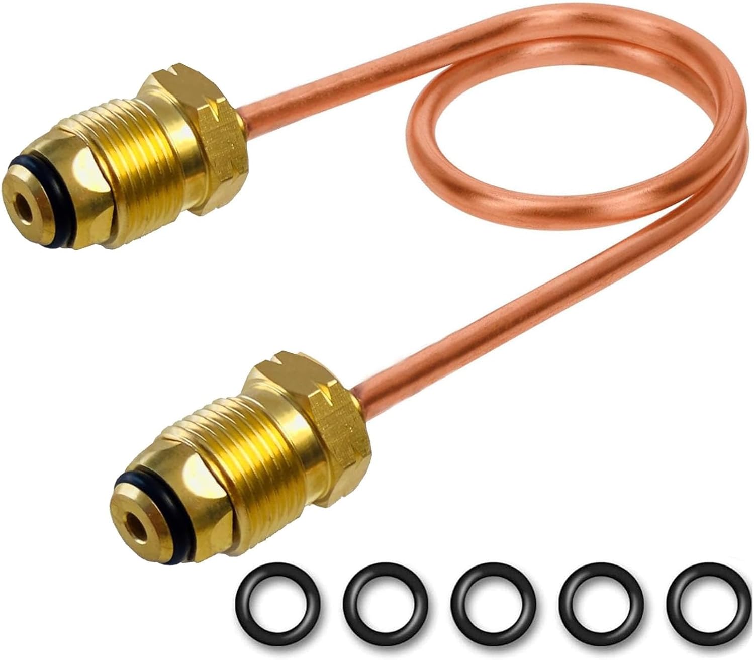 Amazon.com : MENSI Propane Regulator Copper Pigtail Tubing Hose POL x ...