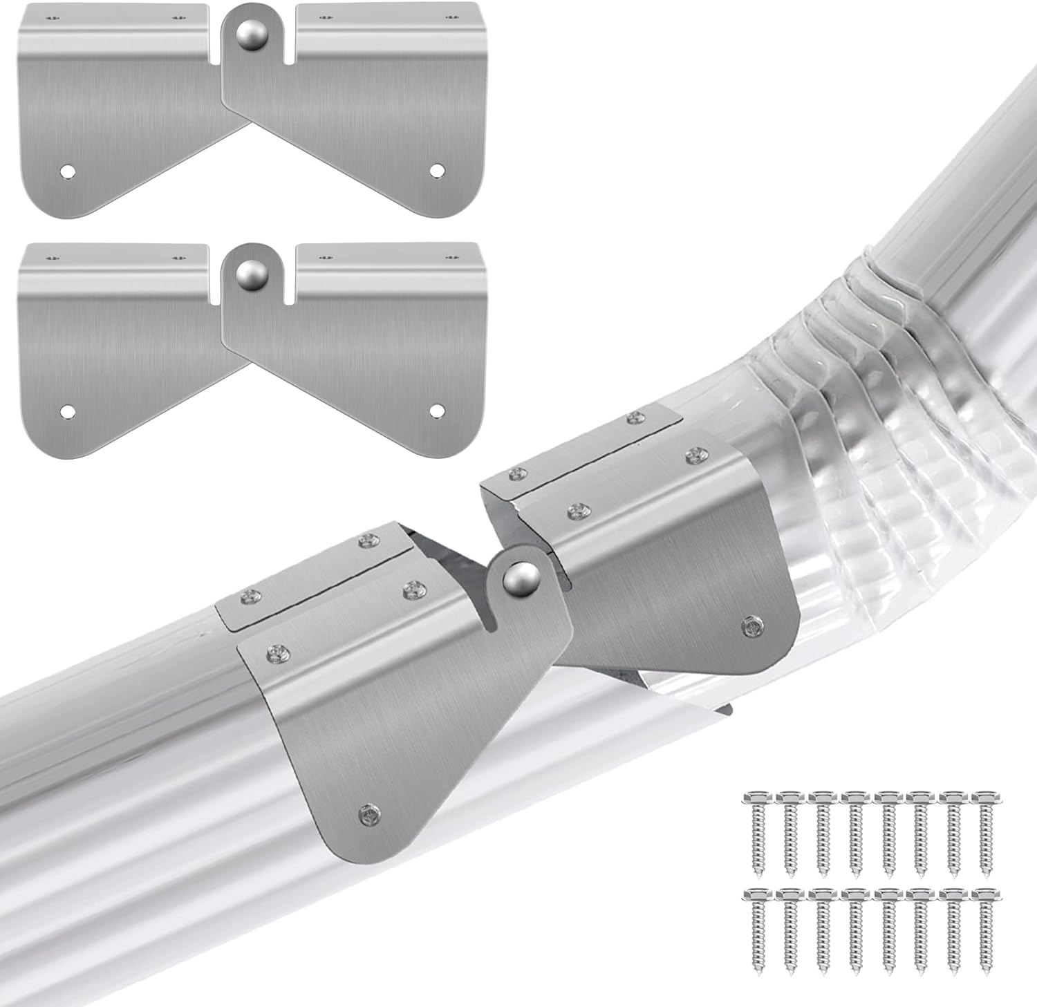Amazon.com: Farady 2 Pack Gutter Extension Hinge Stainless Steel ...